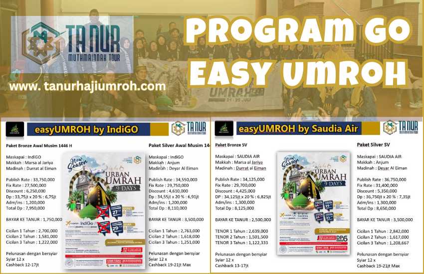 Nikmati Ibadah Umroh dengan Program Cicilan Tanpa Riba dari Tanur ...